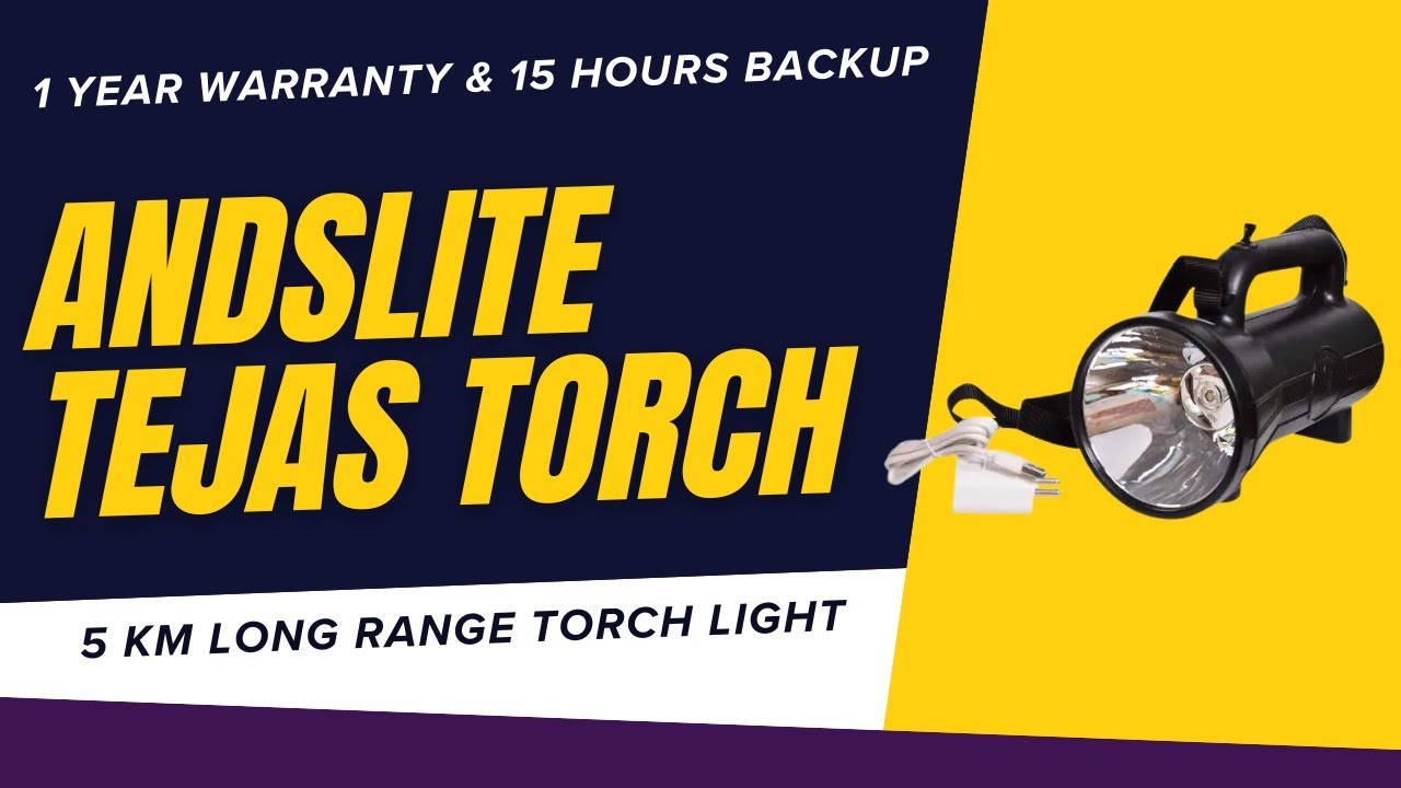 Andslite Tejas Torch Light | Torch Light | Kisan Torch - YouTube