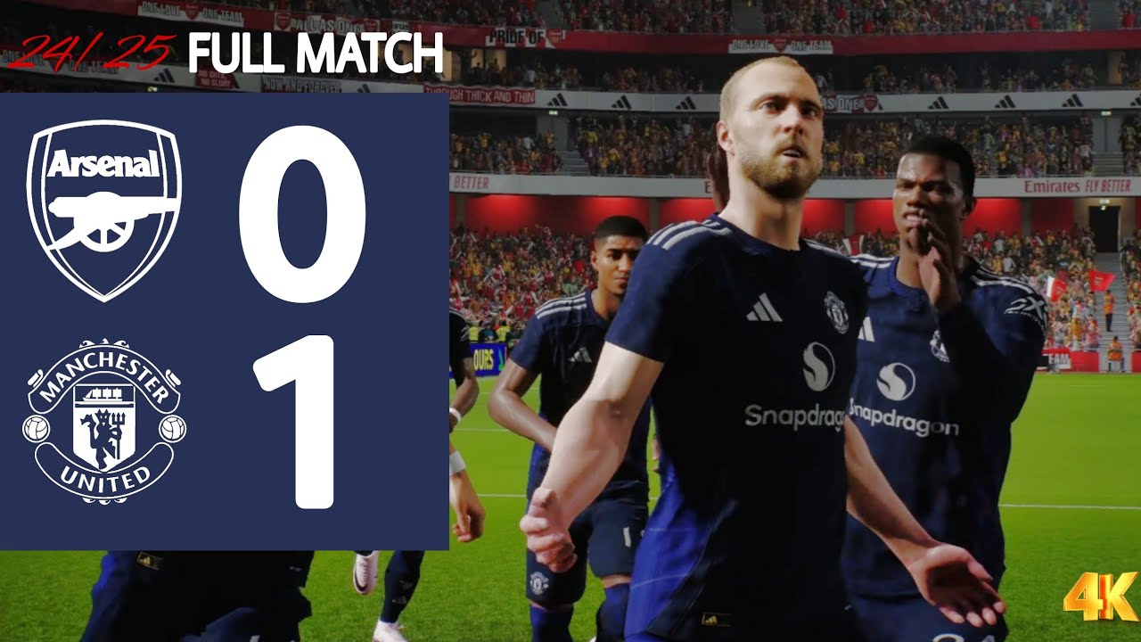 Arsenal 0-1 Man United | Premier League | Eriksen | Full Match ...