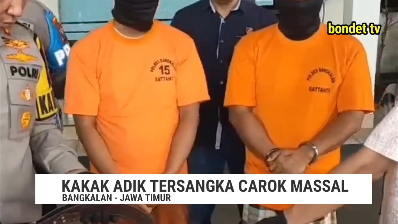 Kakak beradik jadi tersangka carok massal, terancam hukuman 15 tahun ...