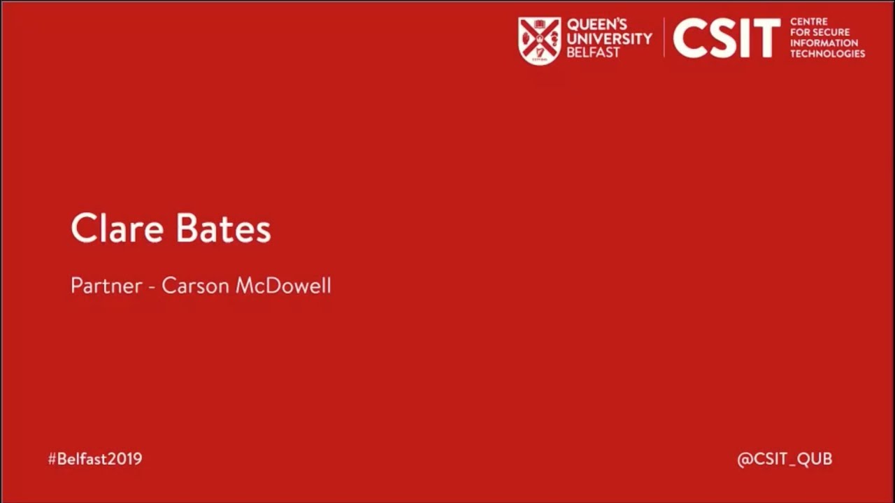 CSIT Summit 2019: Keynote - Clare Bates, Partner, Carson McDowell - YouTube