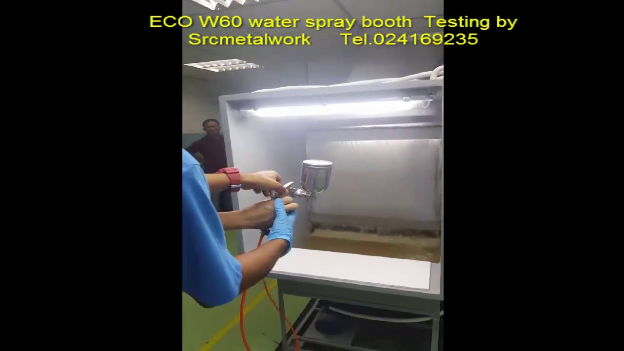 ECO W60 Water spray booth ตู้พ่นสี - YouTube