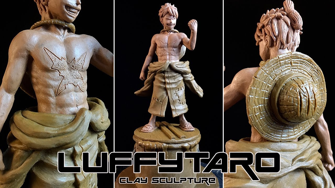 Sculpting ONE PIECE Luffytaro | Monkey D. Luffy | WanoArc | Clay ...