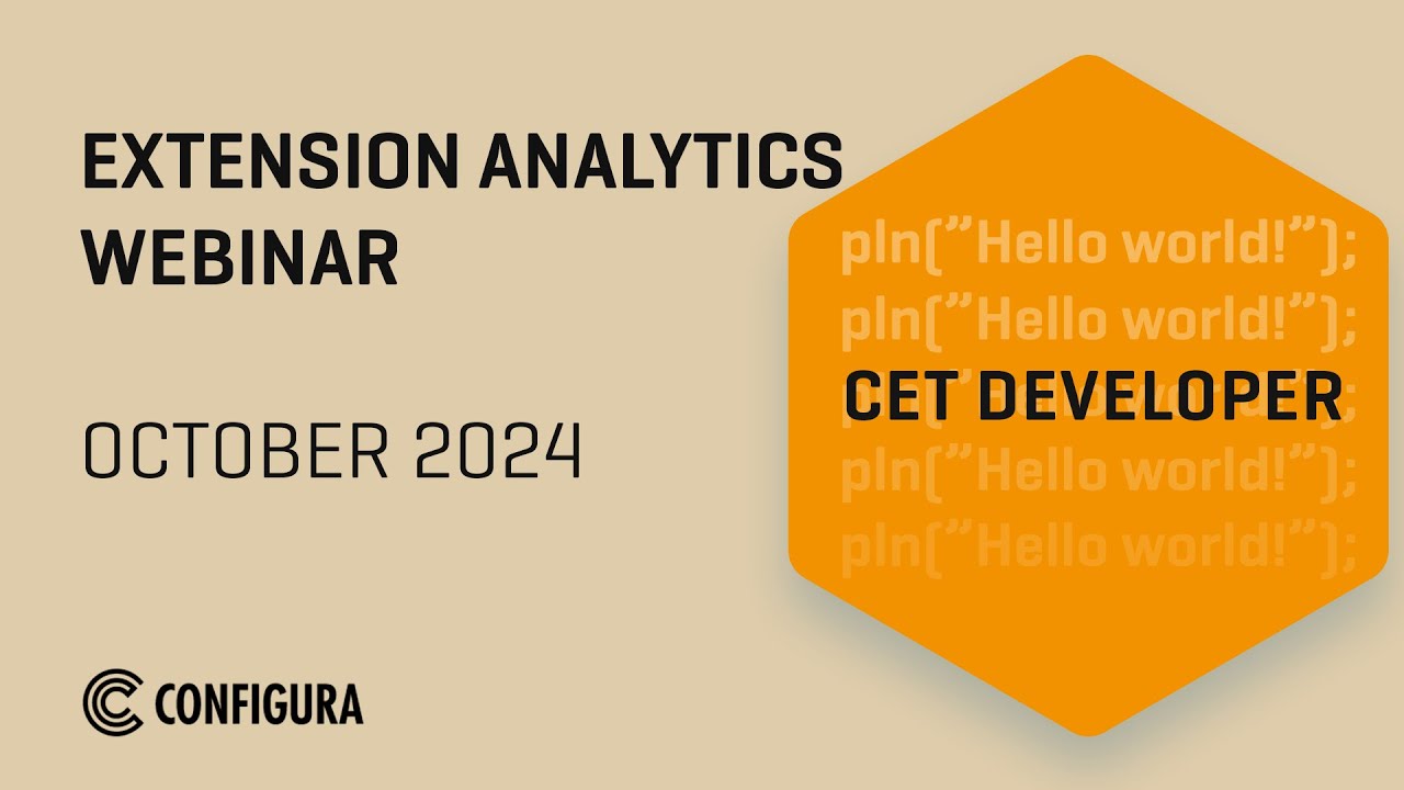 Developer Extension Analytics Webinar - October - YouTube