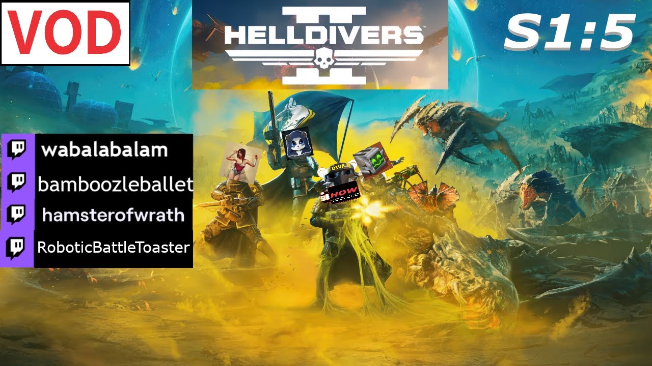 Helldivers 2 Chaos Collab Part 5! It's an ugly planet, a bug planet, a ...