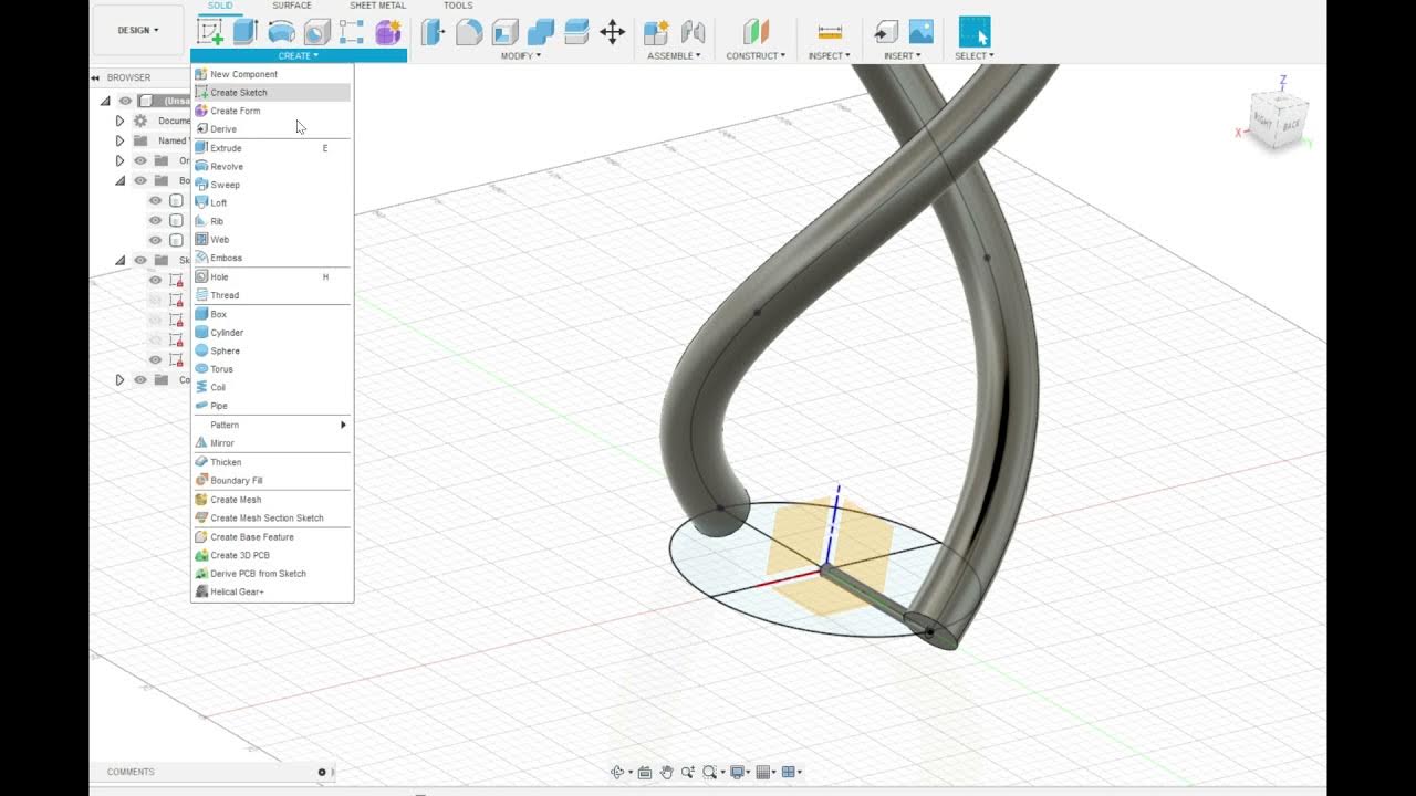 DNA Helix design in Fusion 360 | Fusion360 - YouTube