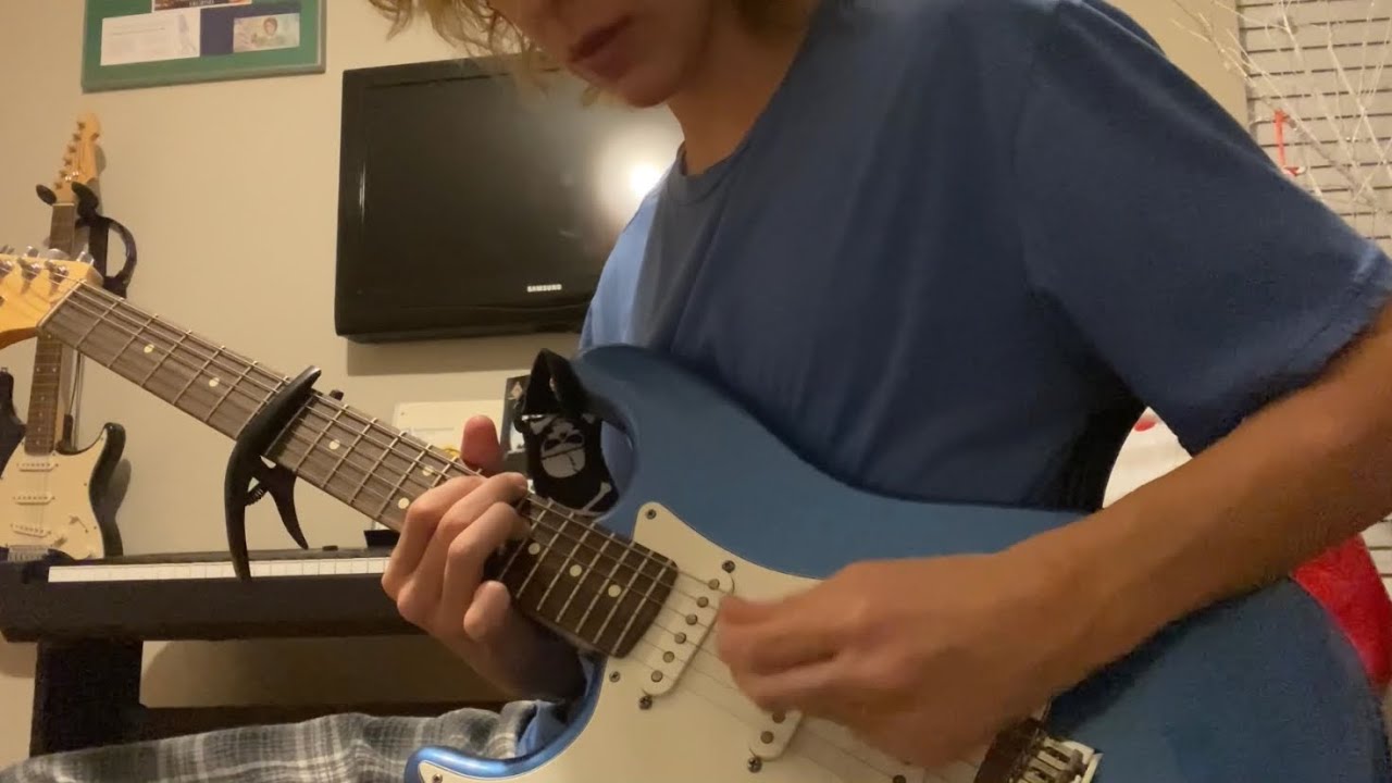 Midwest Emo/Math Rock guitar riff on my Strat - YouTube