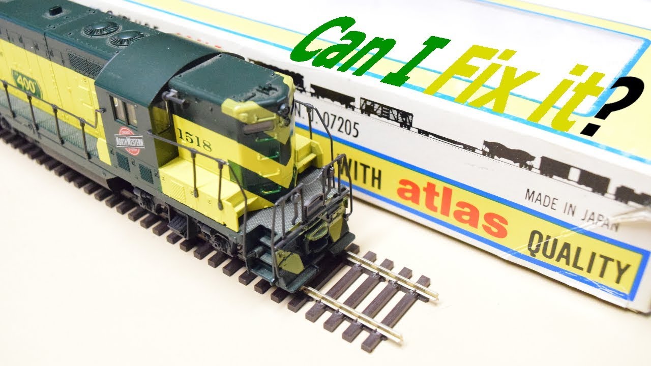 HO Atlas GP7 C&NW Tune Up - YouTube