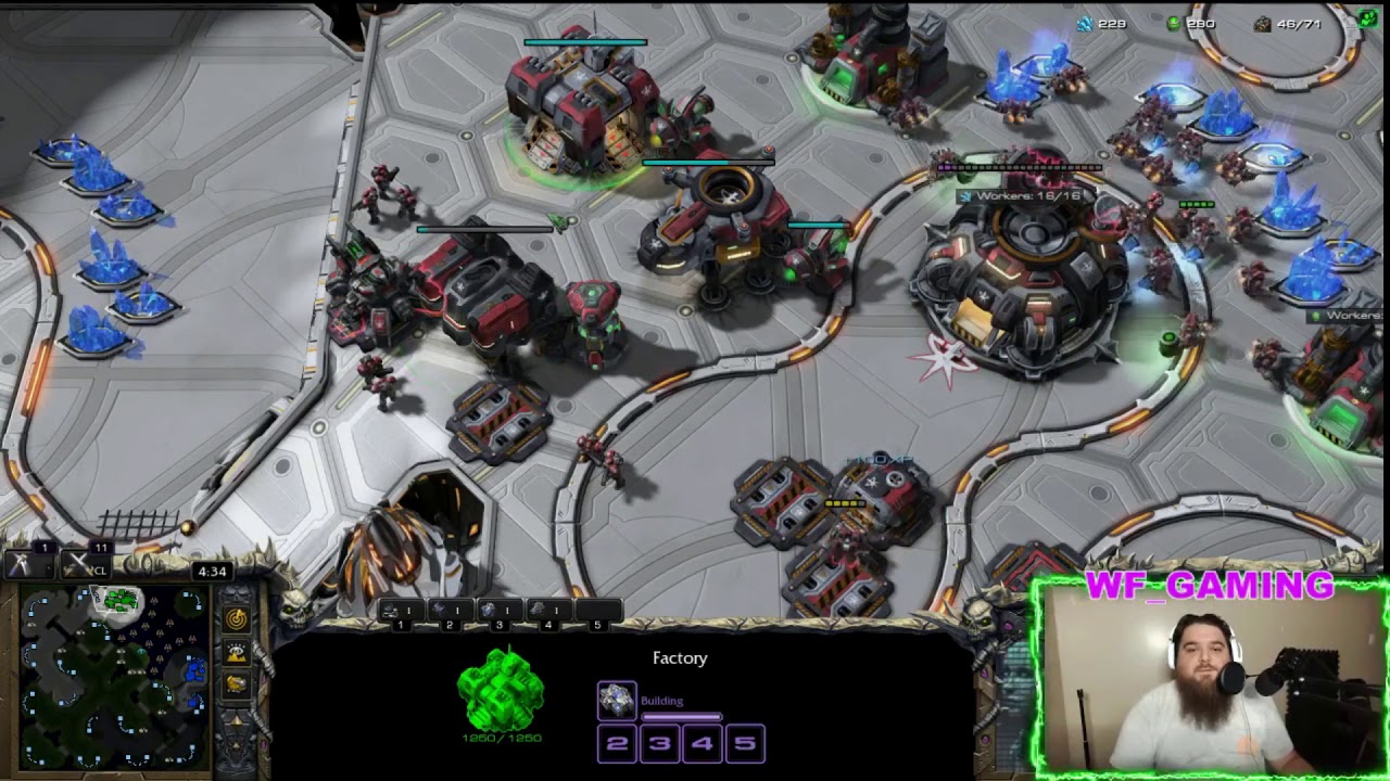 SC2 Terran one base all in 1/1/1 build Archon!! - YouTube