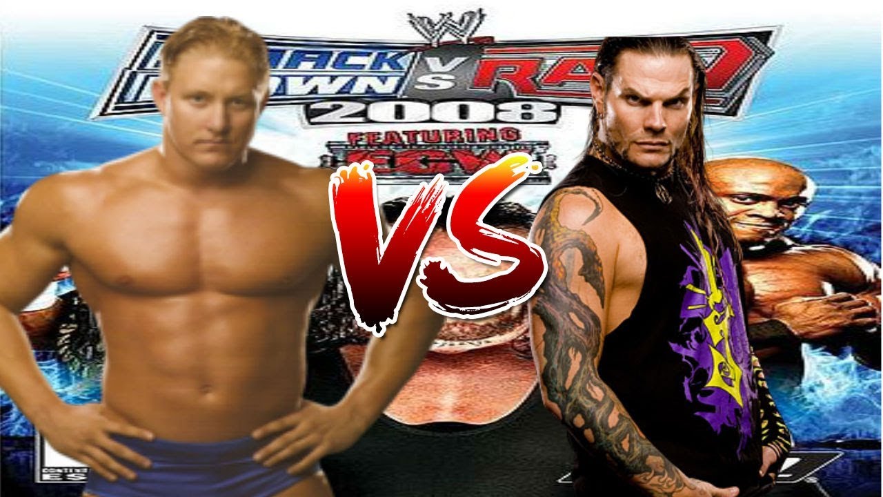 WWE Smackdown vs Raw 2008 Lance Cade CAW vs Jeff Hardy - YouTube