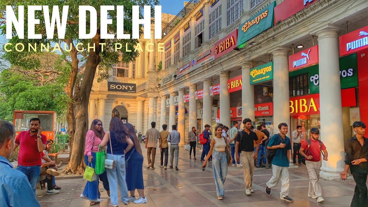 Walking Tour of New Delhi | Connaught Place - INDIA - YouTube