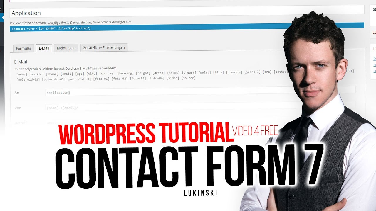 Contact Form 7 F r WordPress Kontaktformular Einrichten L004 YouTube Contact Form 7 F r WordPress Kontaktformular Einrichten L004 YouTube