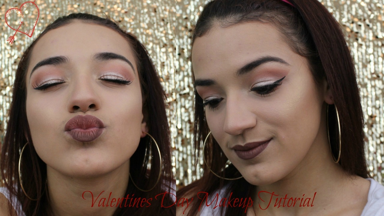 Valentines Day Makeup Tutorial I Sabrina A. - YouTube