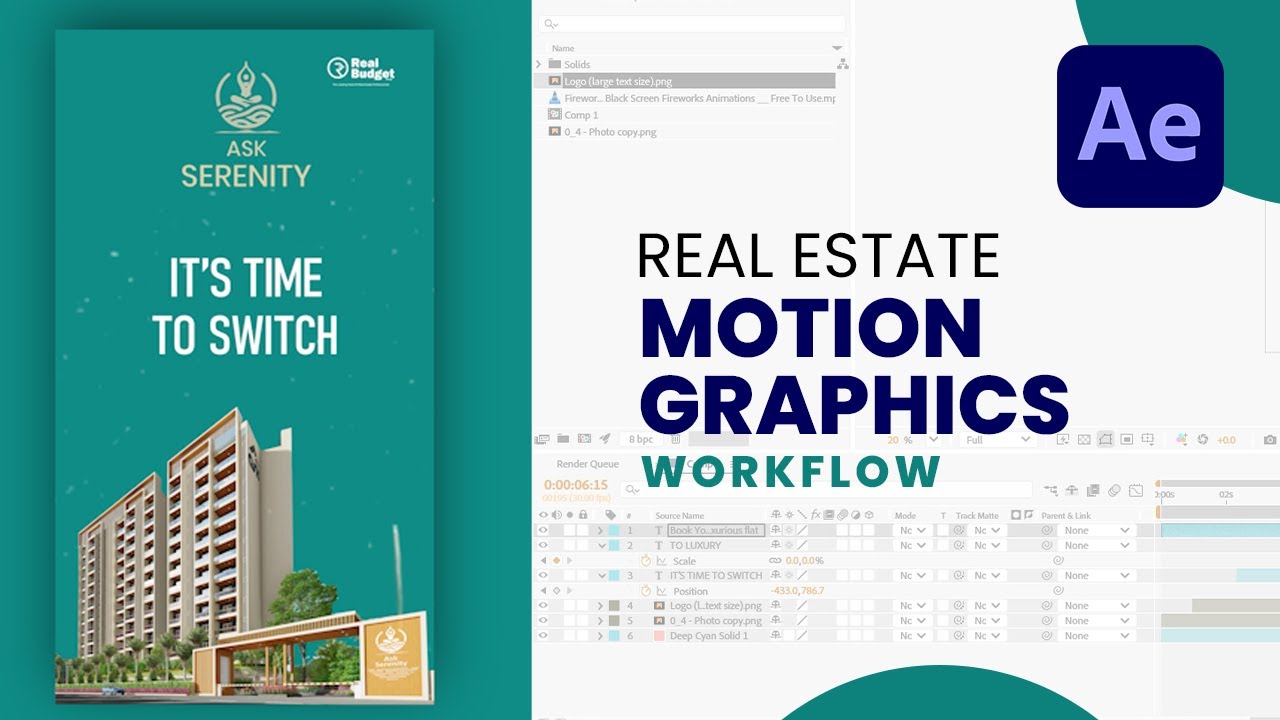 Real Estate Motion Graphics Workflow in After Effects | Step-by-Step ...
