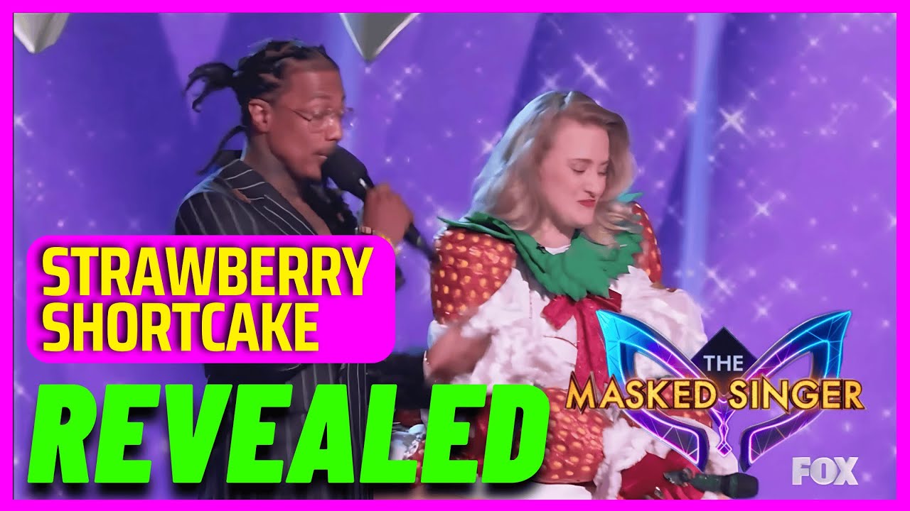 Strawberry Shortcake Revealed - Masked Singer season 12 - YouTube