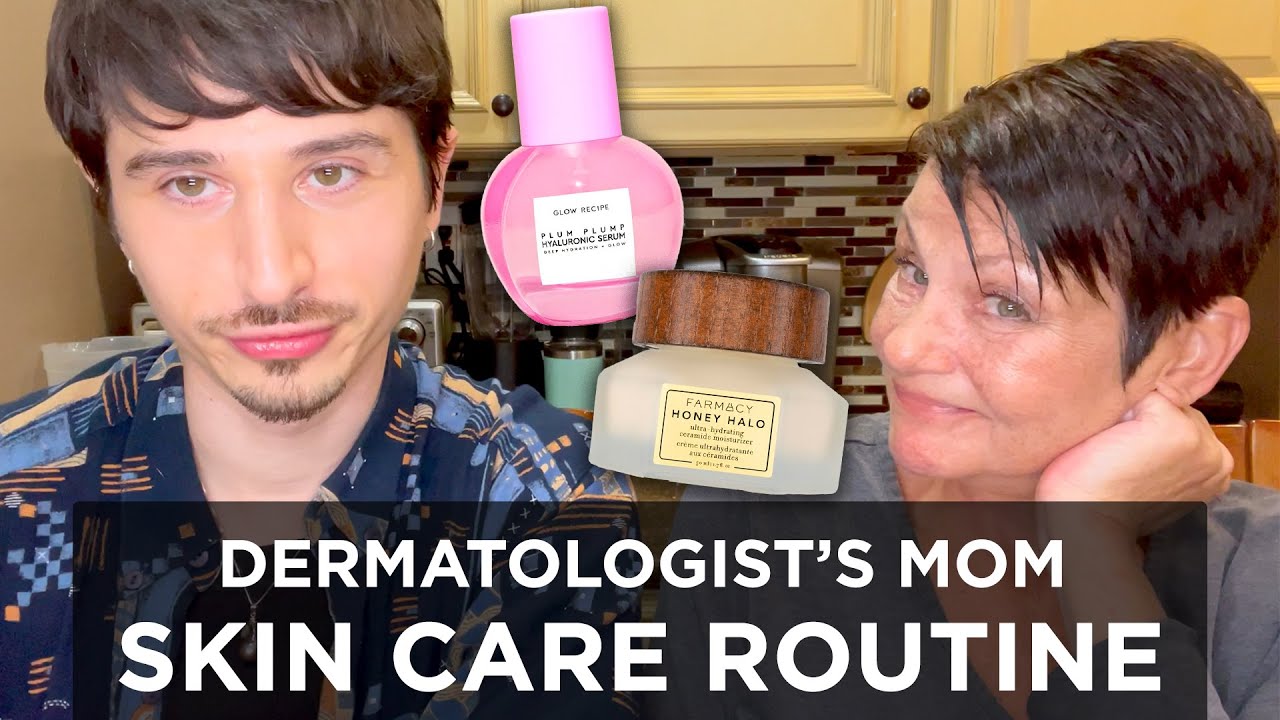 My Mom Shares Her Skincare Favorites 👀 - DermAngelo - YouTube