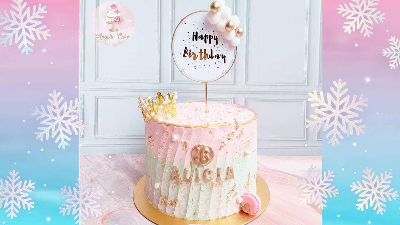 Ombre Two Tone Cake design - YouTube