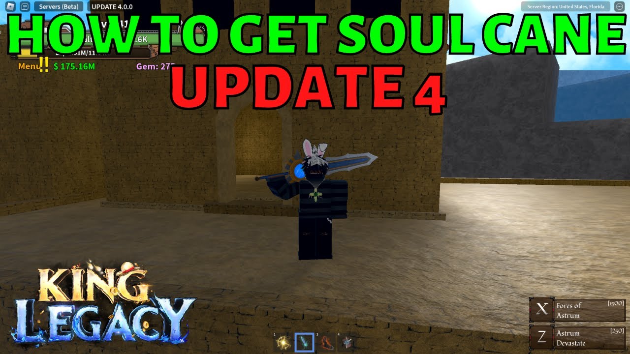 How To Obtain Soul Cane | King Legacy Update 4.0.0 - YouTube