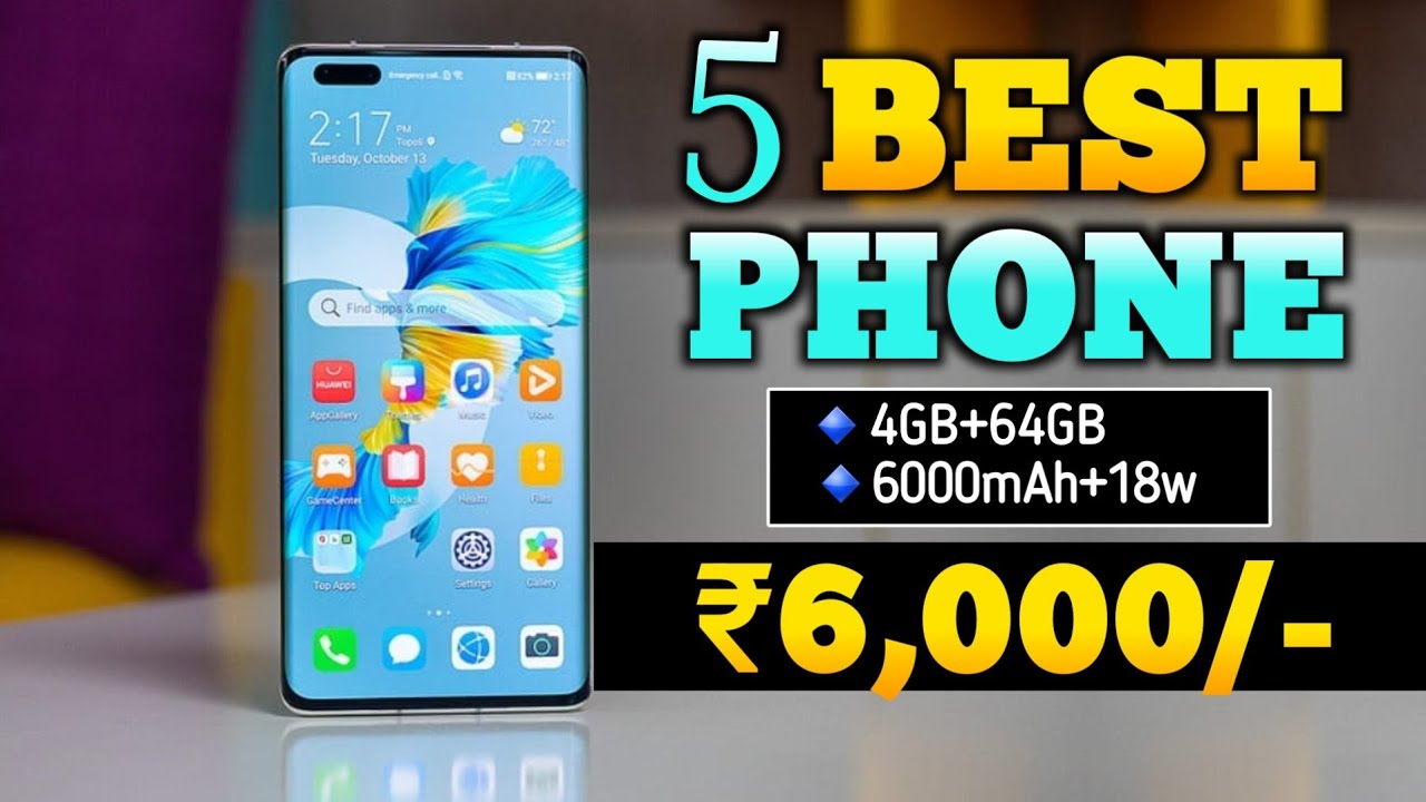 Top 5 Best Smartphone Under 6000 in INDIA 2023 | 4GB+64GB | Best Phone ...