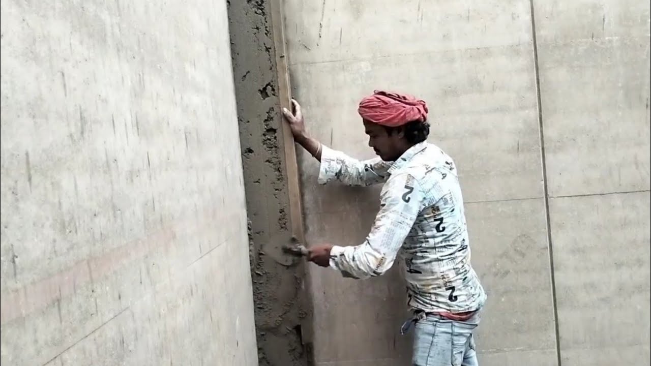 pillar ka plaster kaise karen || plaster kaise kiya jata hai || Fanti ...