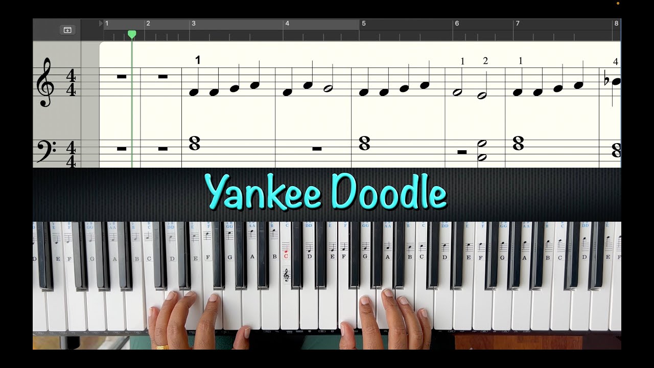 Yankee Doodle || Sheet Music || Piano - YouTube
