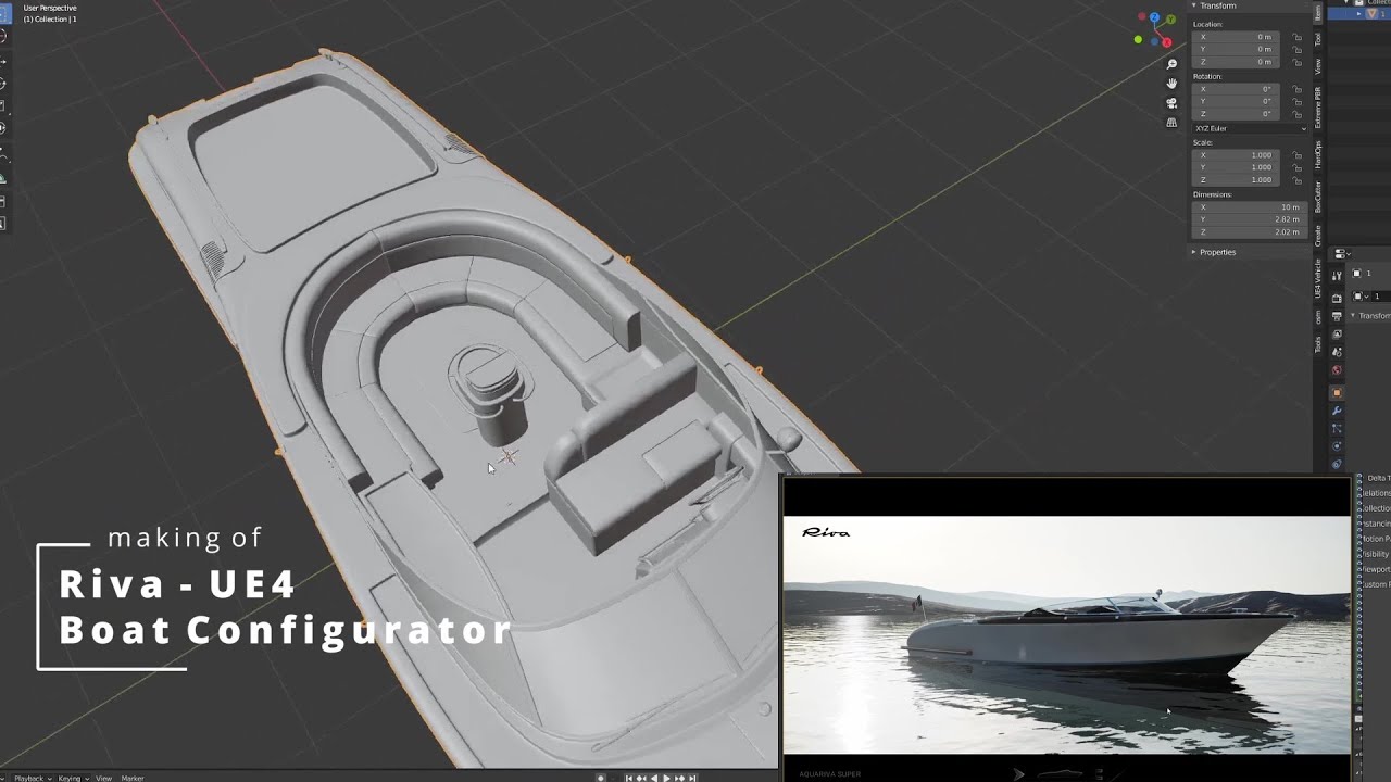 Making Of - Riva boat configurator - Unreal Engine 4 Raytracing - YouTube