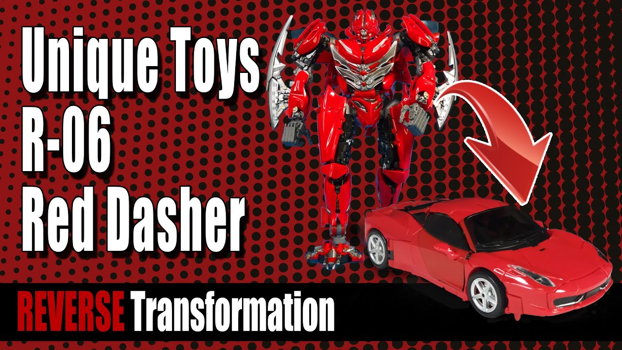 Reverse Transformation: Unique Toys R06 Red Dasher [Dino]: Rock FX ...