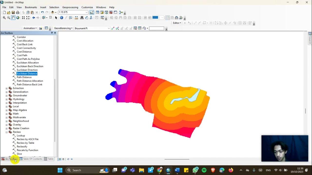 Euclidean Distance and Reclassify ArcGIS: ArcMap - YouTube