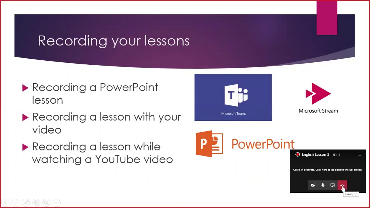 Microsoft Stream Tutorial 1 - Record Powerpoint presentation and upload ...