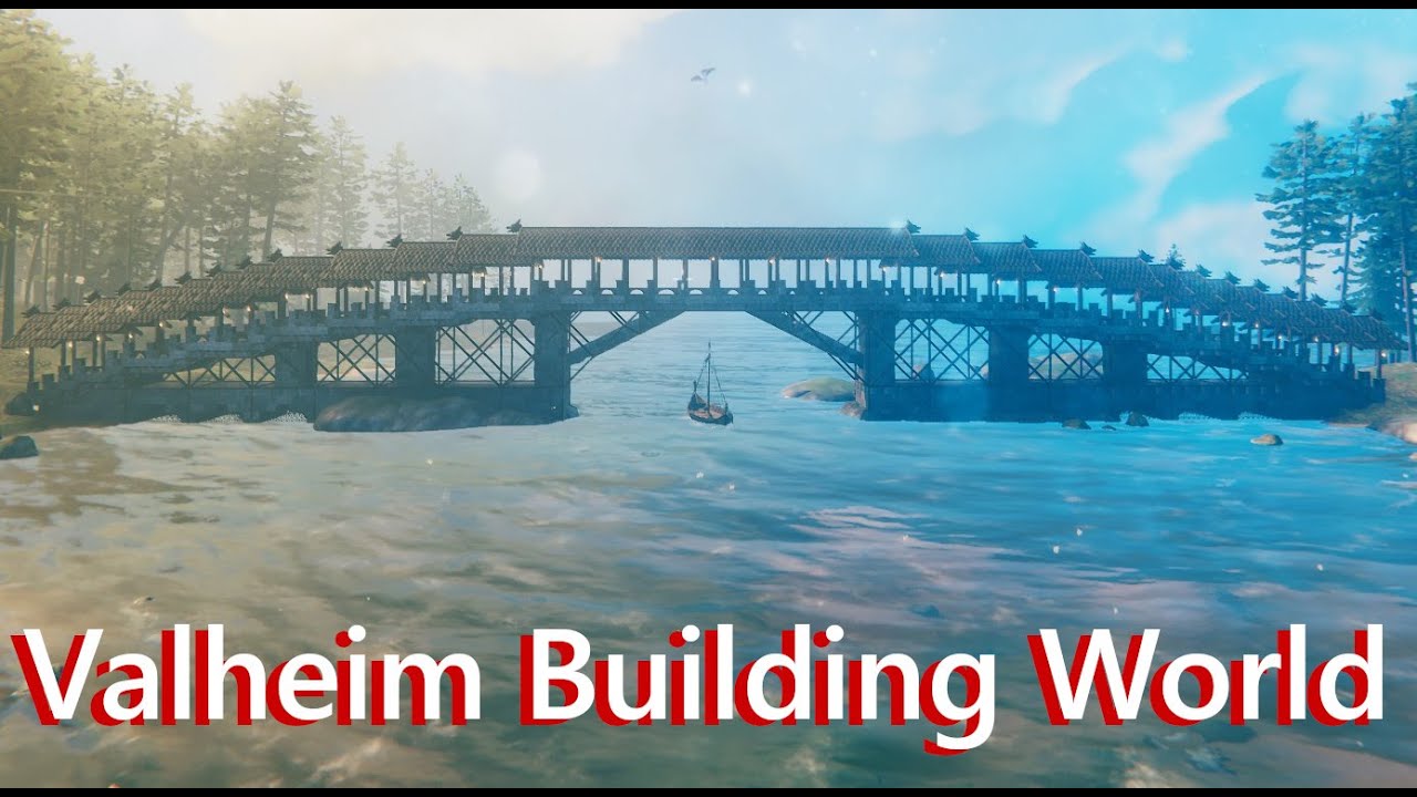 Valheim Building World: The Long Bridge - YouTube