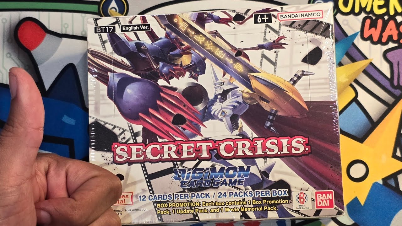Opening a Digimon BT17 Secret Crisis Booster Box! - YouTube