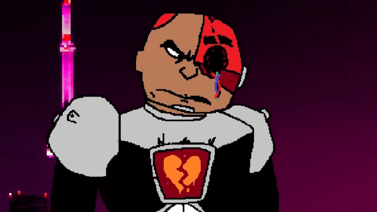 FNF VS CYBORG + Cutscene | Friday Night Funkin' X Teen Titans Go! - YouTube