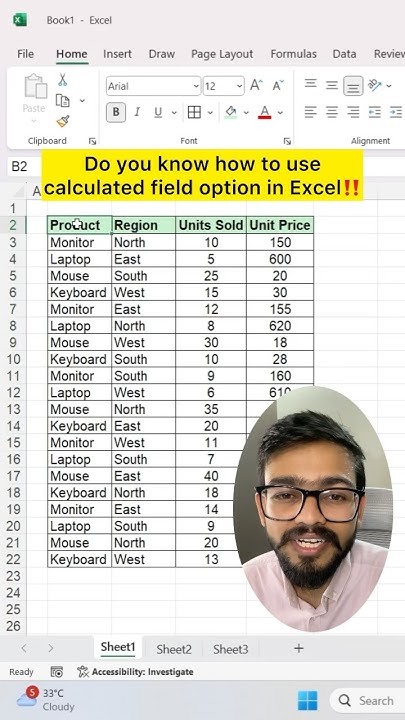 How to Use Calculated Field in Excel‼️Pivot Table Amazing Feature #excel #exceltutorial # ...