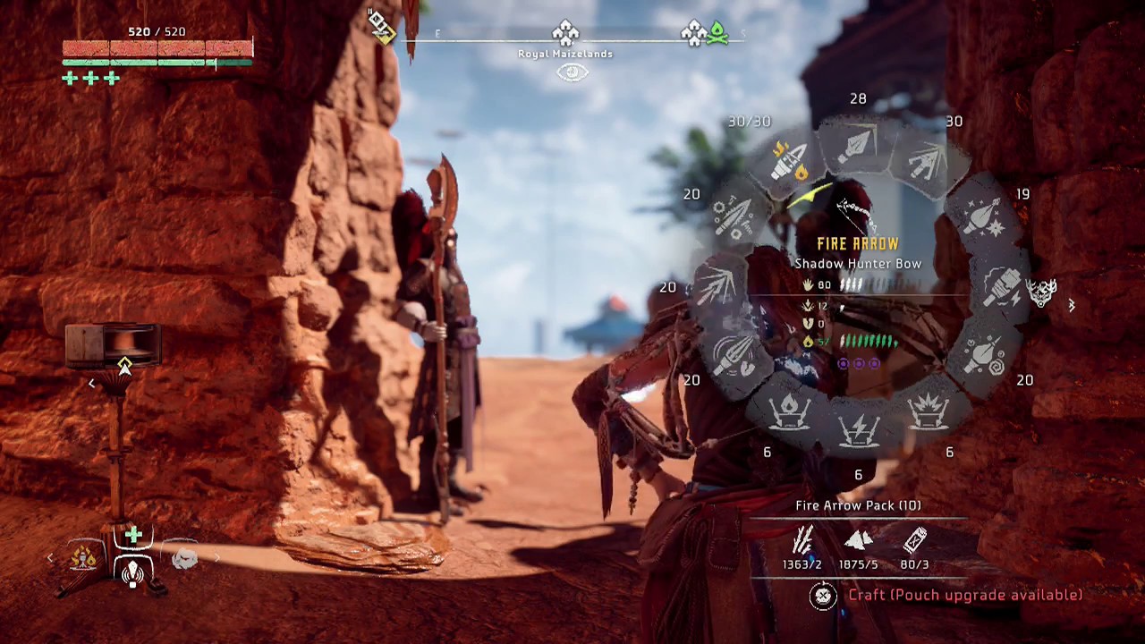 Horizon Zero Dawn Modify Fire Shadow Hunter Bow Before Final Battle ...