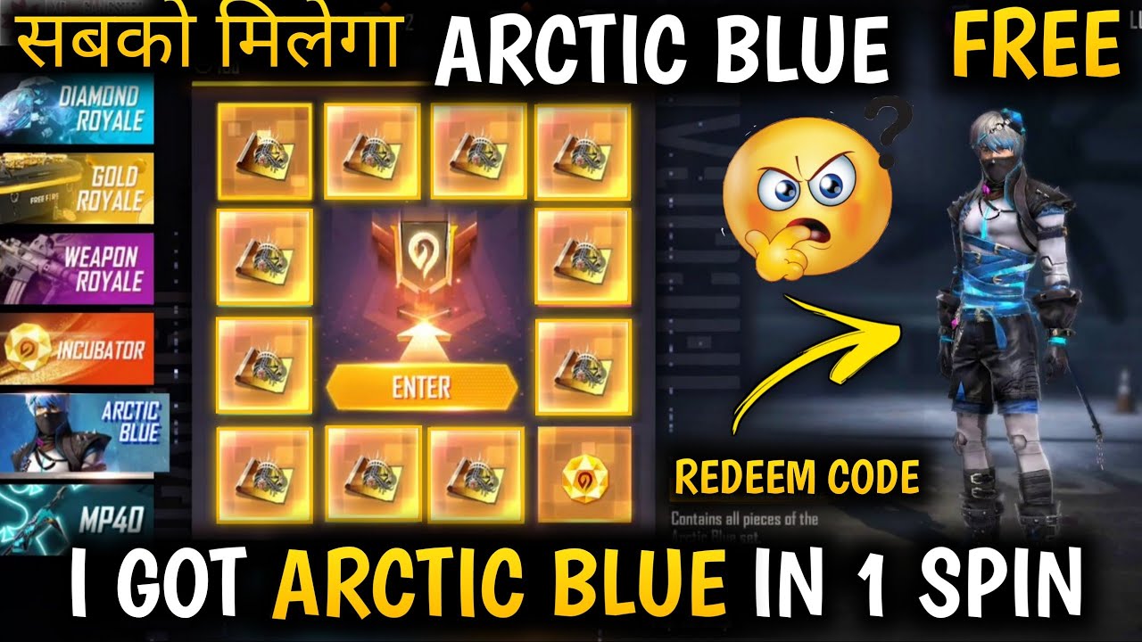 FREE FIRE ARCTIC BLUE BUNDLE RETURN EVENT || I GOT ARCTIC BLUE BUNDLE ...