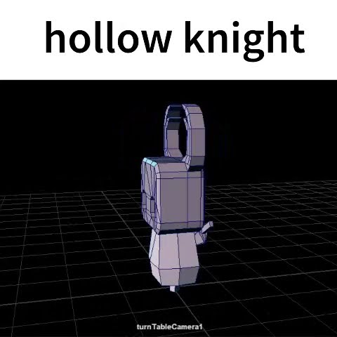 low poly spinning hollow knight - YouTube