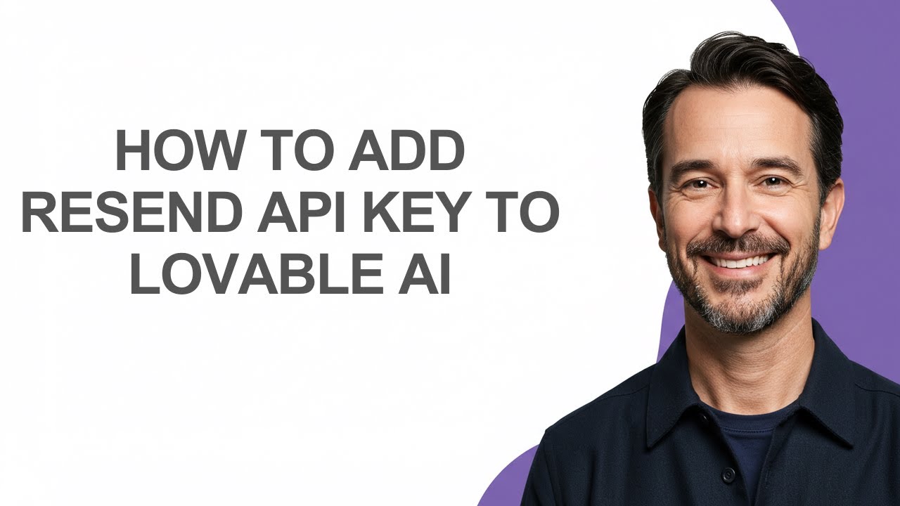 How to Add Resend Api Key to Lovable Ai - KevinHowTo - YouTube