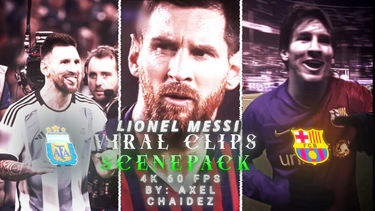 Lionel Messi Rare Free VIRAL CLIPS 4K 60 FPS Scenepack / • (With CC and ...