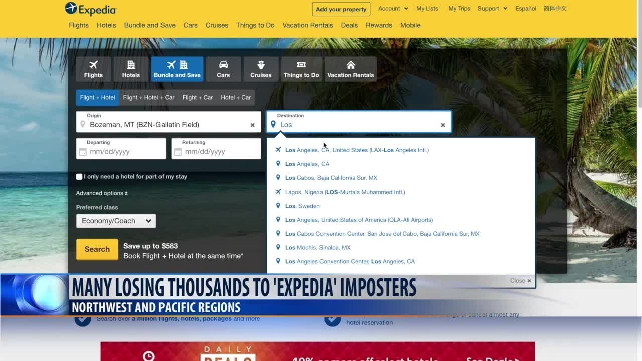 Travelers in Northwest and Pacific regions scammed by fake Expedia reps ...