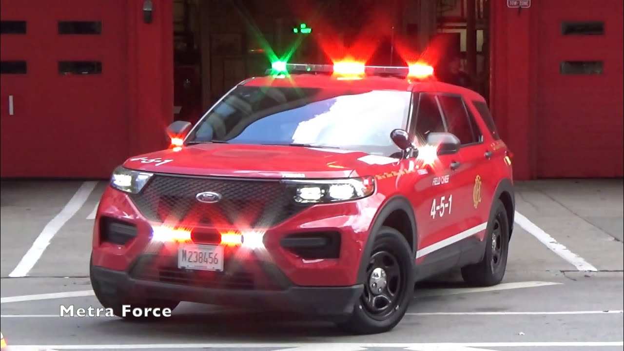 Chicago Fire Dept Field Chief 4-5-1 Responding - YouTube