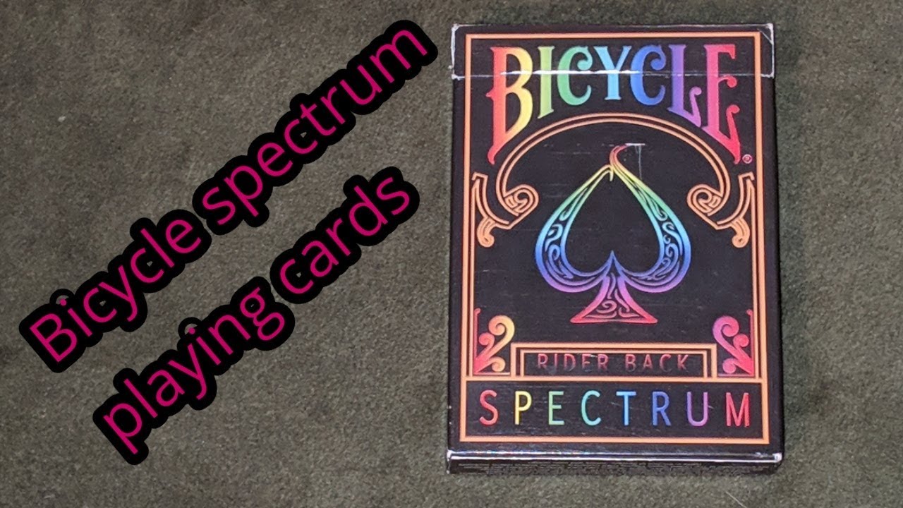 Deck review - Bicycle spectrum playing cards - YouTube