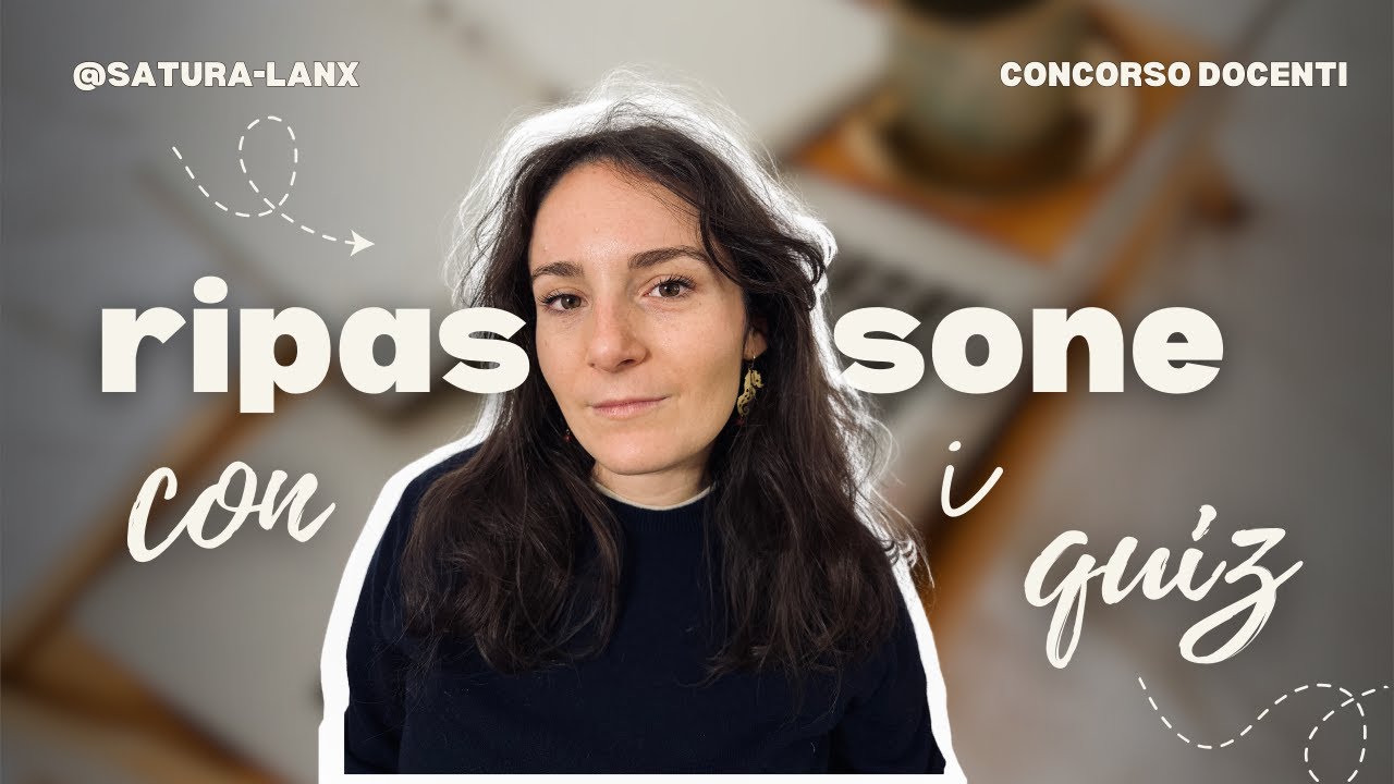 Concorso docenti - Ripassone con quiz - YouTube