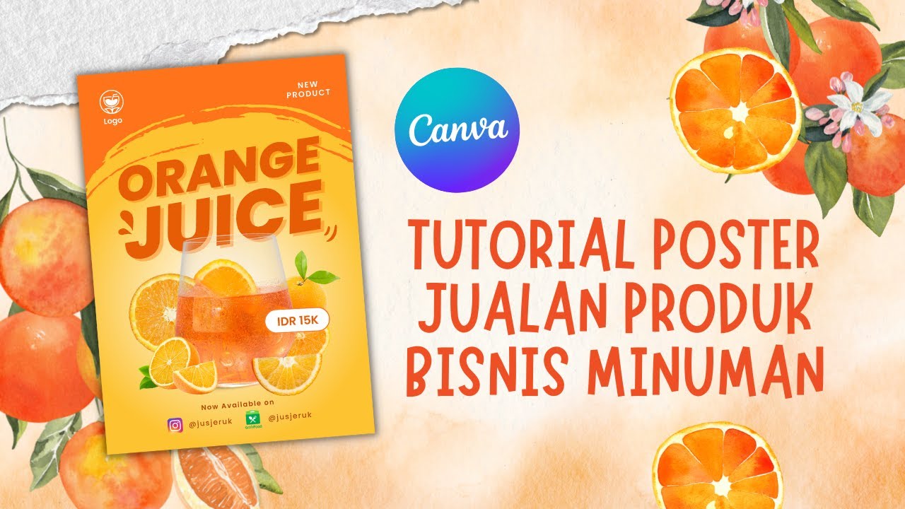 Tutorial Desain Poster Minuman di Canva - YouTube