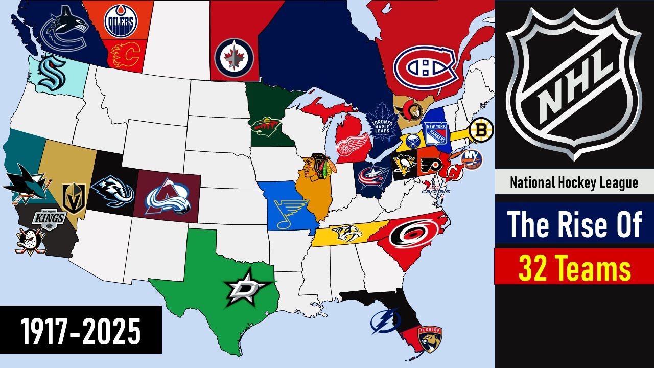 🏒 NHL Teams History Timeline 1917-2025 | Updated - YouTube