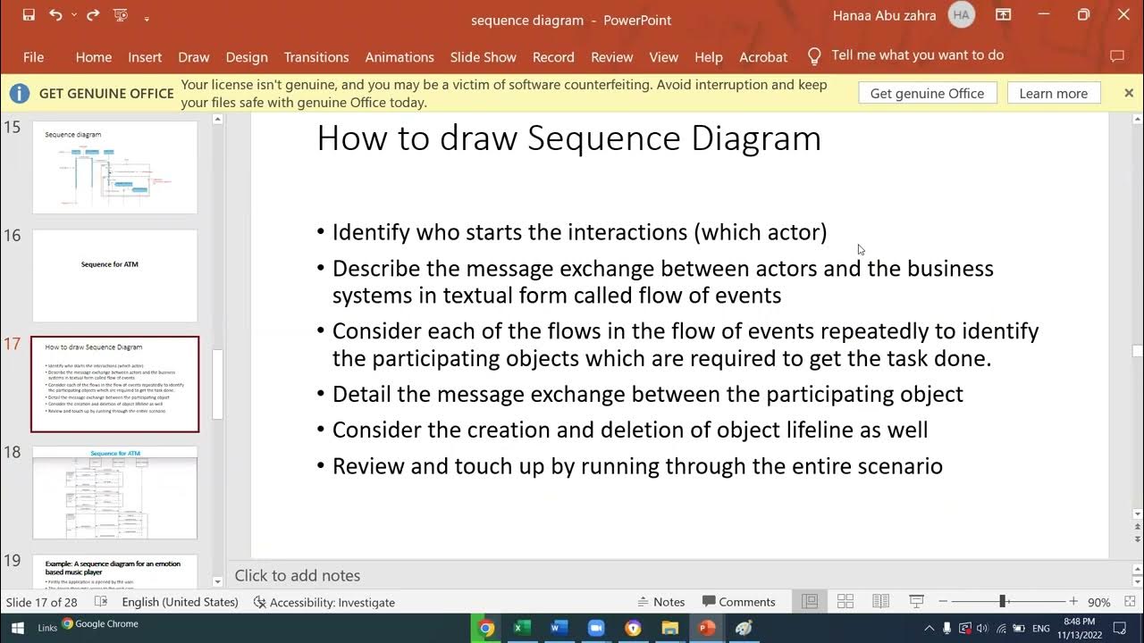 sequence diagram - YouTube