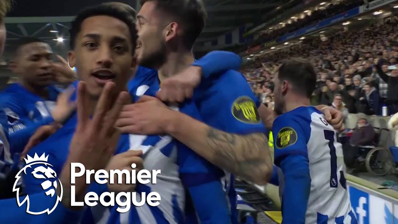 Joao Pedro's second penalty makes it 4-0 for Brighton v. Tottenham ...