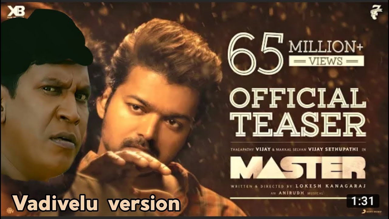 Master teaser - Vadivelu version (short) ♥️😂 | Empty Topics - YouTube