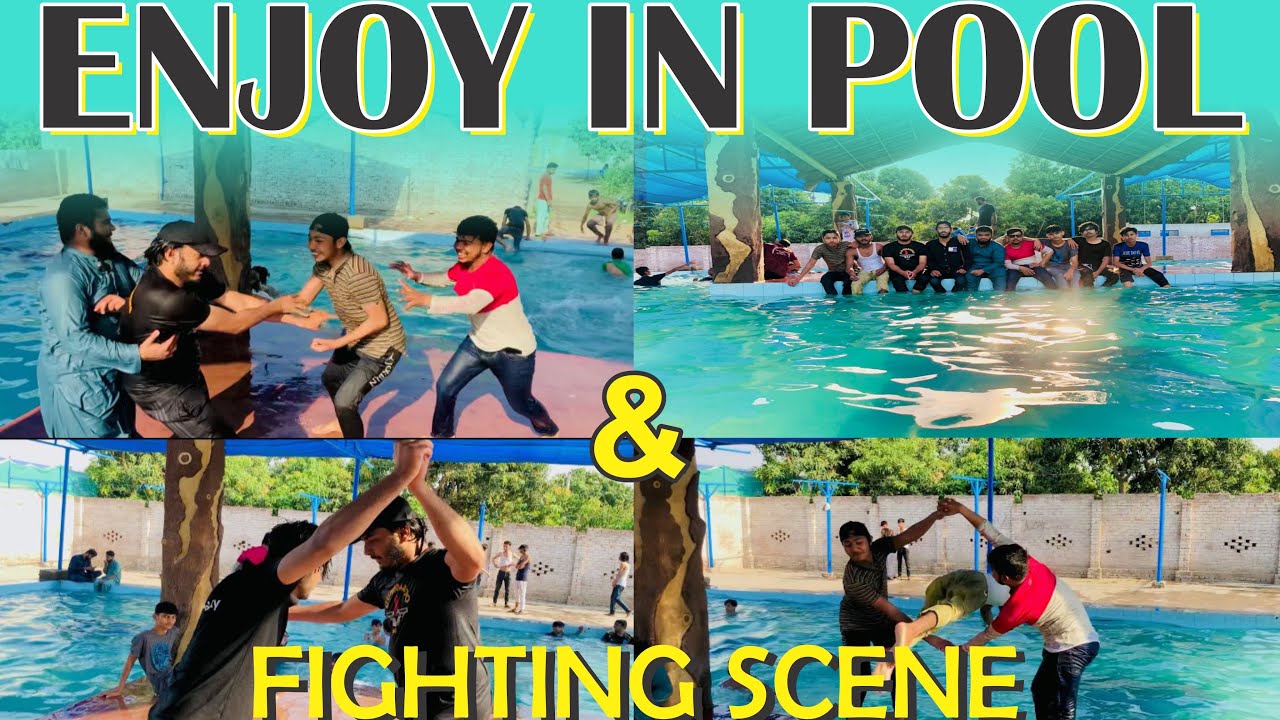 Fight in Pool || Enjoy in Pool || Night Boys || #vlog #entertainment # ...