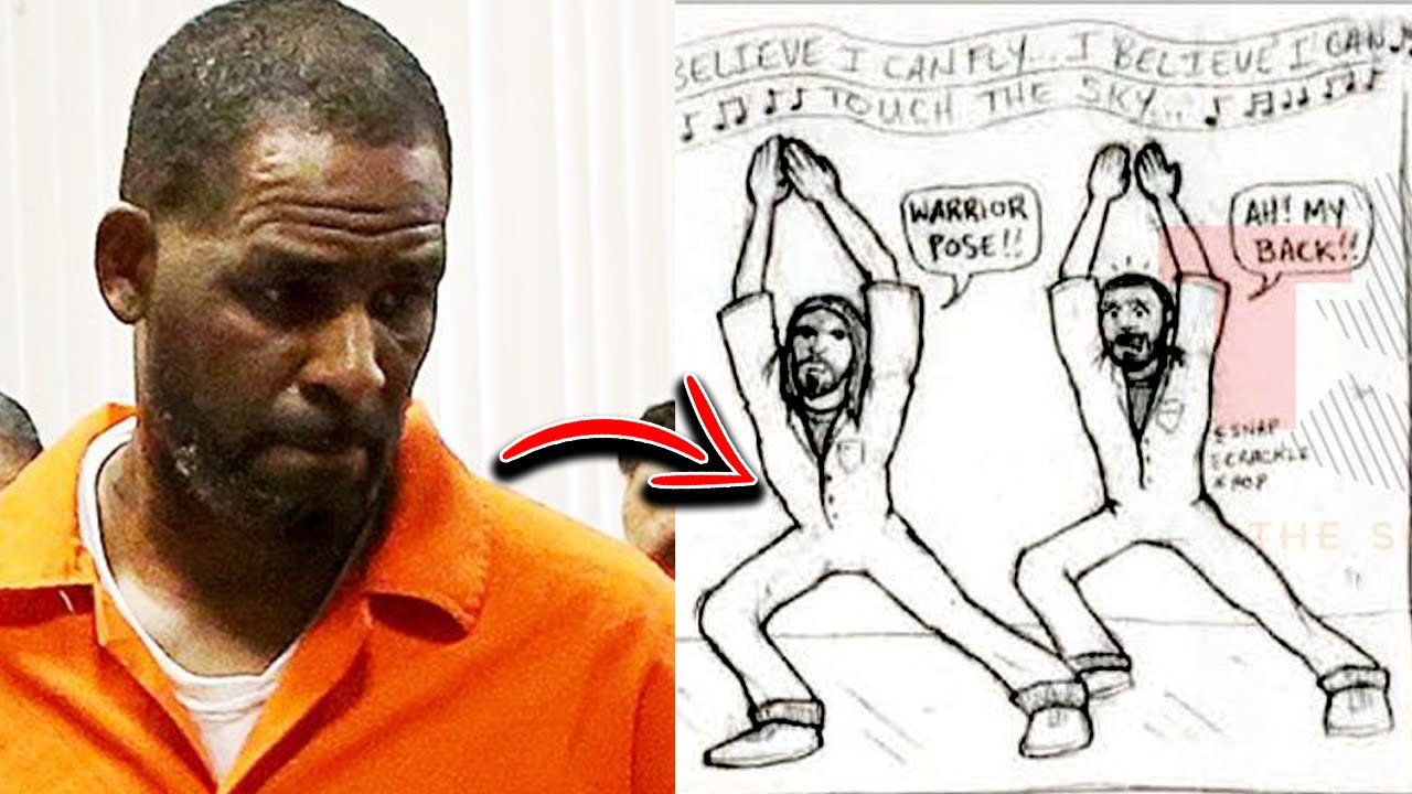 R. Kelly's cellmate draws a comic book of the two men doing yoga ...