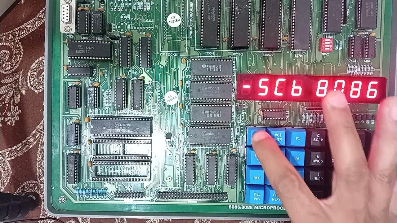 8-bit subtraction 8086 program - YouTube