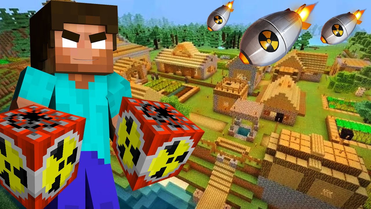Insane NEW Minecraft NUCLEAR BOMB Mod is DEVASTATING! - YouTube